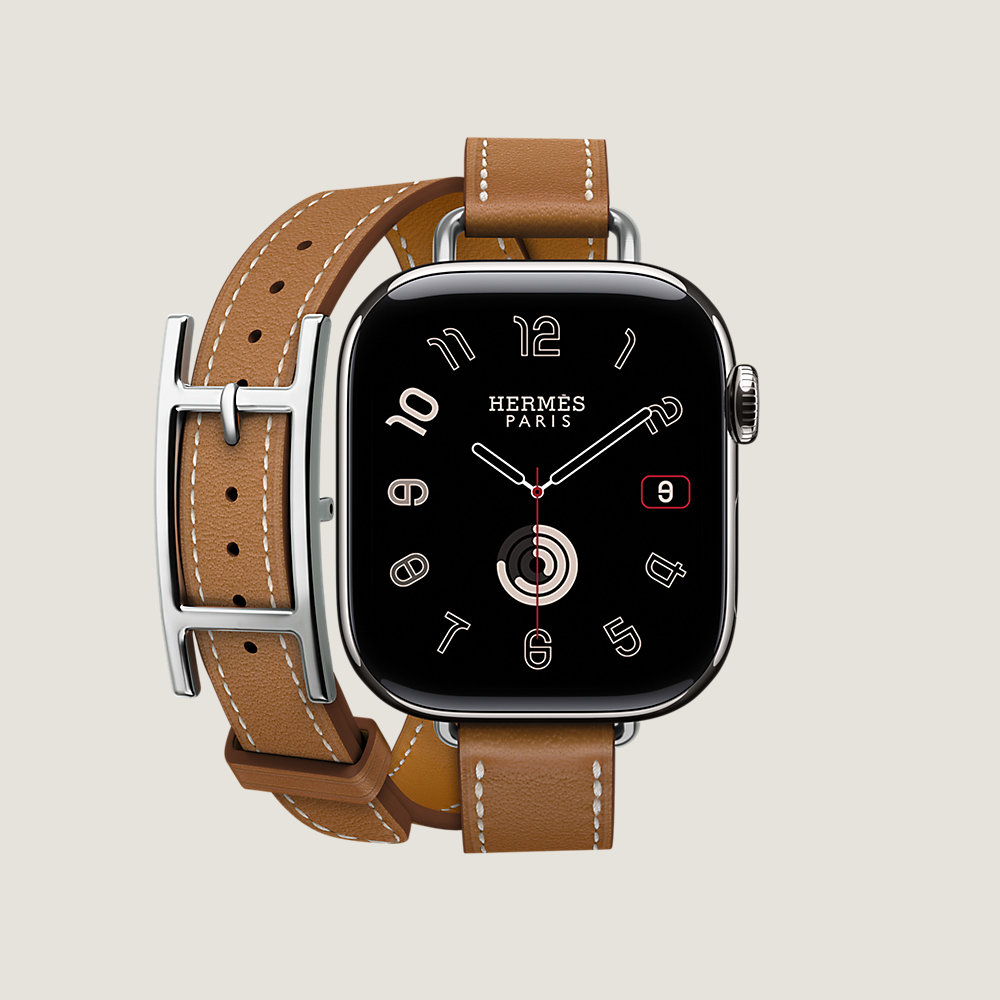 Series 11 case & Band Apple Watch Hermès Double Tour 42 mm Hapi Attelage | Hermès Hong Kong SAR